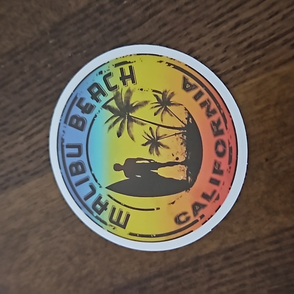 Other | Malibu Beach California Sticker | Poshmark